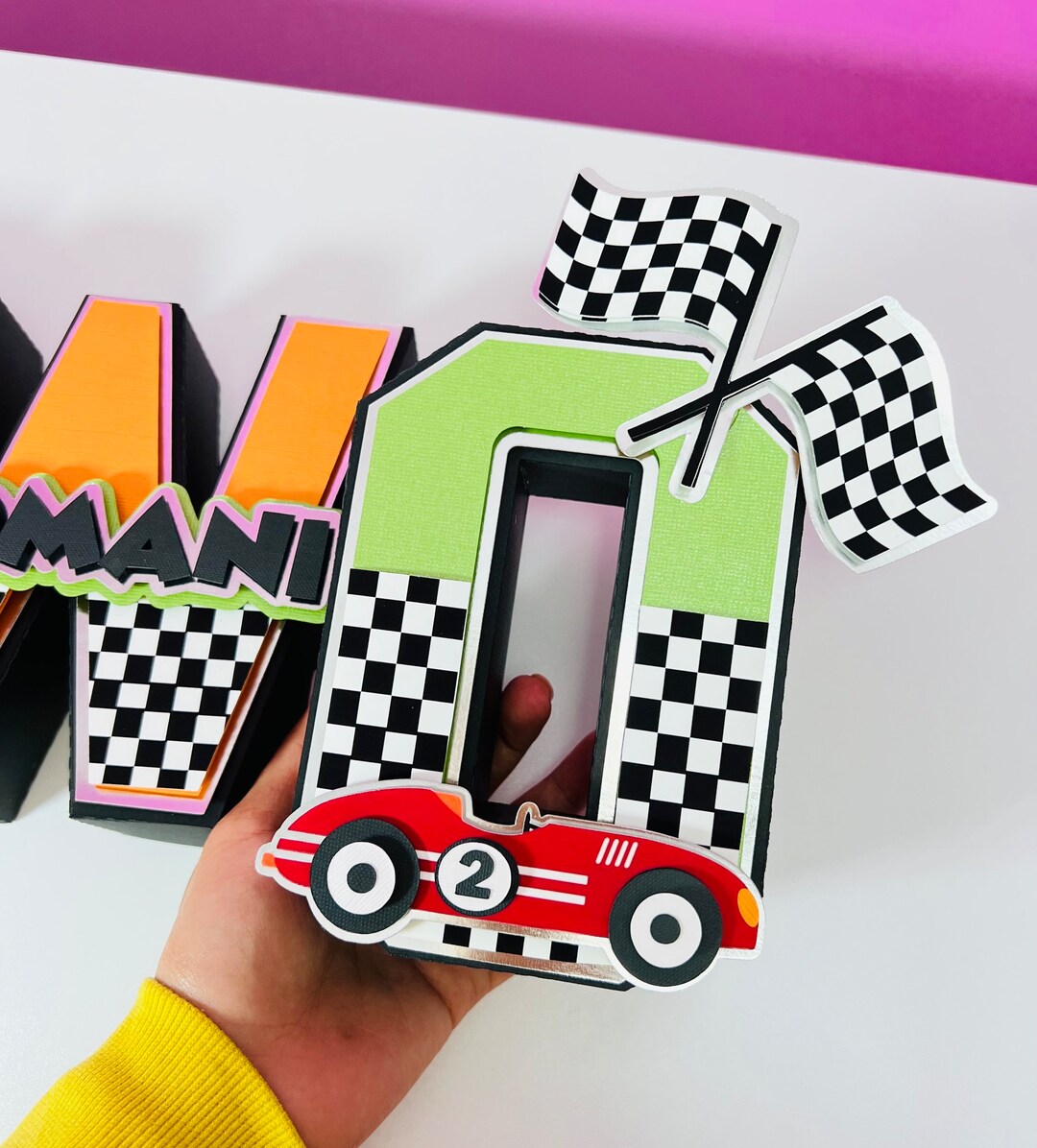 Race 3D Letters Car 3D Letters. Vintage Race 3D Letters Race - Etsy