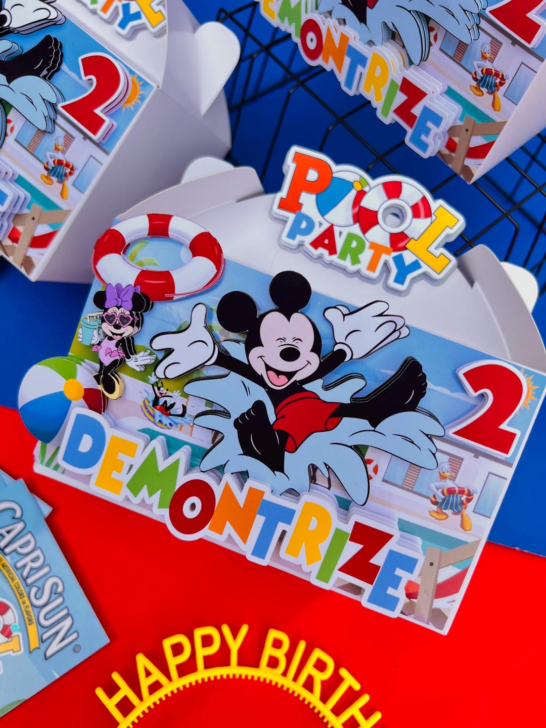 Inspired Mickey Mouse Pool Party 3d Letters, Mickey Pool Party Topper ...