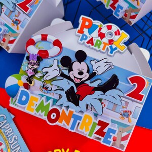 Inspired Mickey Mouse Pool Party 3d Letters, Mickey Pool Party Topper ...