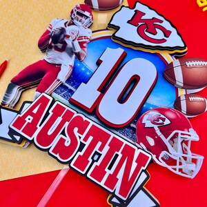 Kansas City Cake Topper, Patrick Mahomes Cake Topper, Football Cake ...