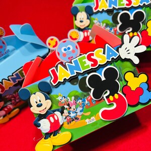 Inspired Mickey Mouse Clubhouse Boxes Mickey Mouse Treat Box - Etsy