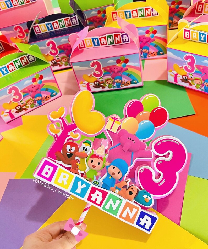 Inspired Pocoyo Cake Topper Pocoyo Custom Decor Pocky Party - Etsy