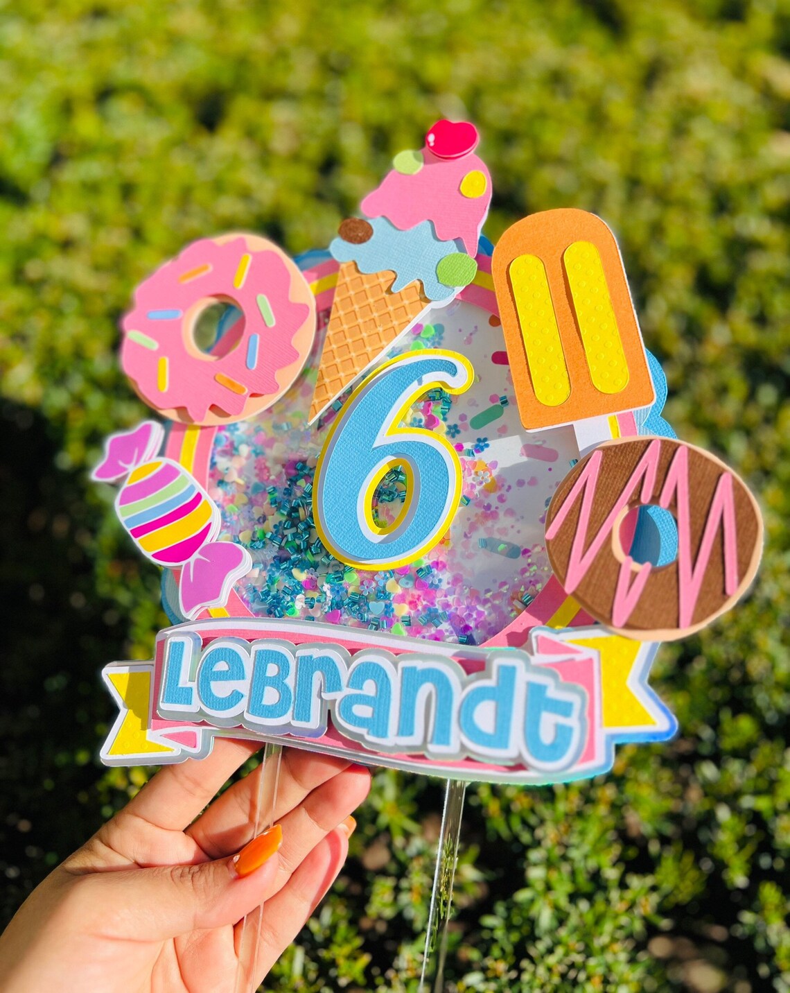 Candyland Cake Topper Candyland Shaker Cake Topper Candy - Etsy