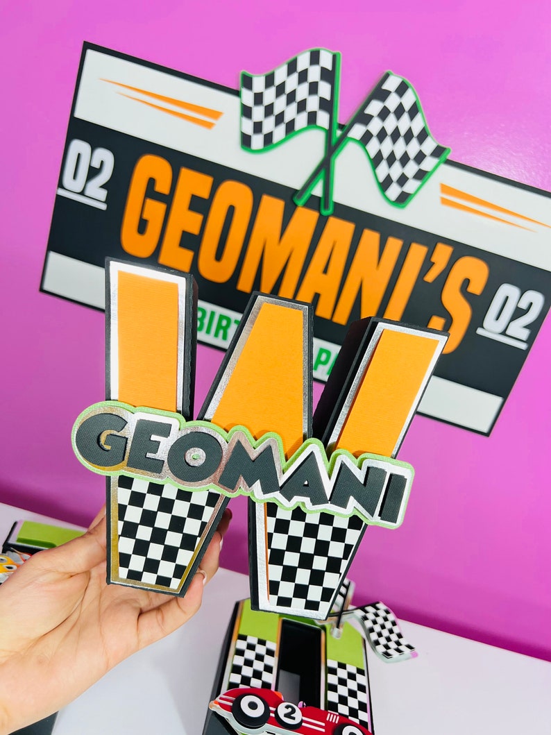 Race 3D Letters Car 3D Letters. Vintage Race 3D Letters Race - Etsy