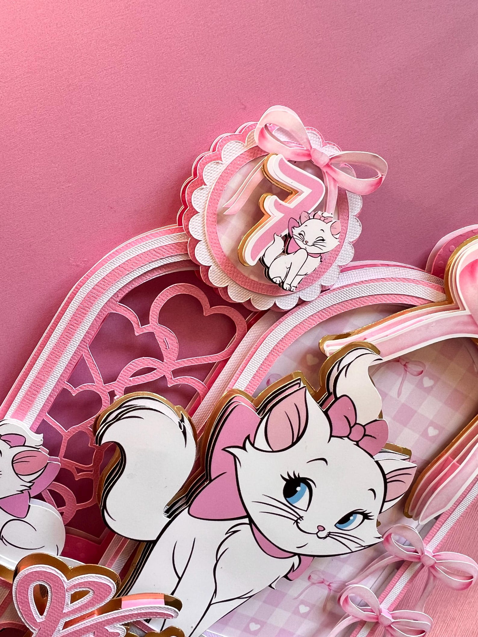 Cat Cake Topper, Cat Marie Cake Topper, Cat Party Decor, Kitten Favor ...