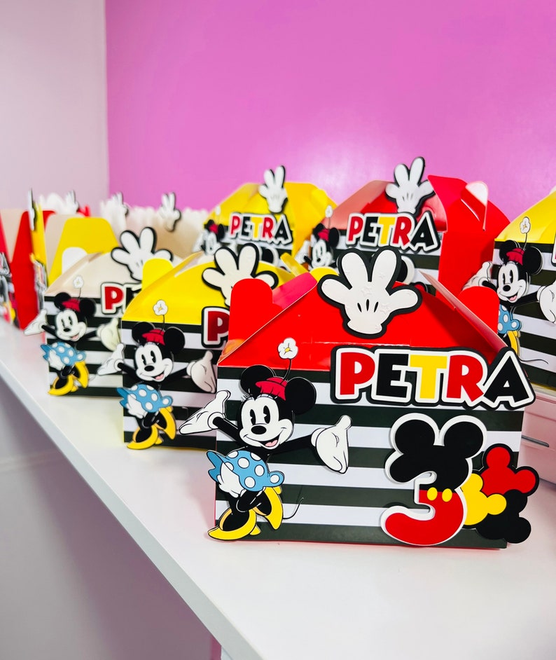Minnie Mouse Boxes Inspired Minnie Mouse Vintage Party - Etsy