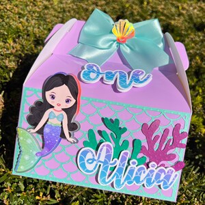 Mermaid Favor Boxes, Mermaid Treat Boxes, Mermaid Party, Under the Sea ...