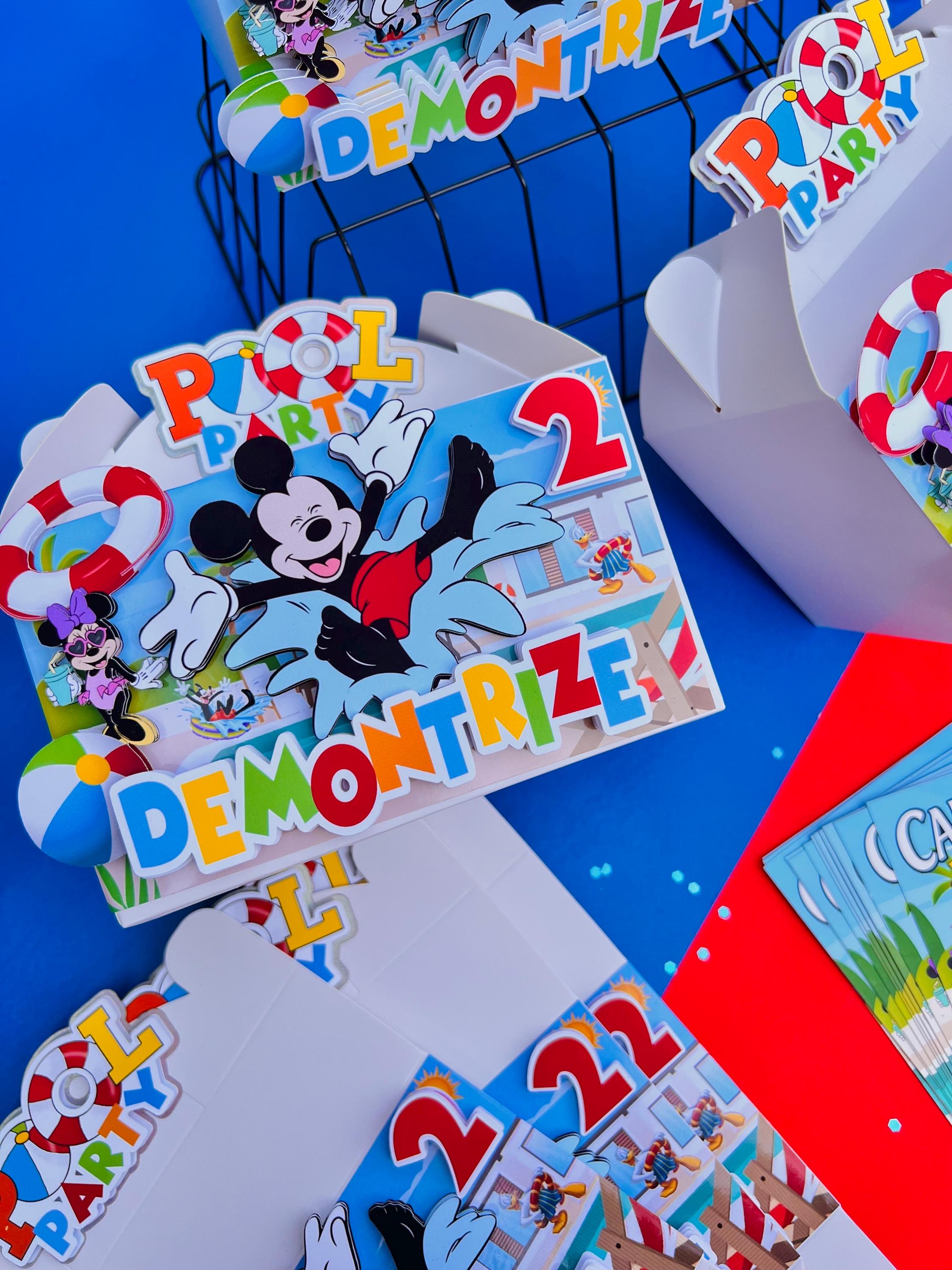 Inspired Mickey Mouse Pool Party 3d Letters, Mickey Pool Party Topper ...