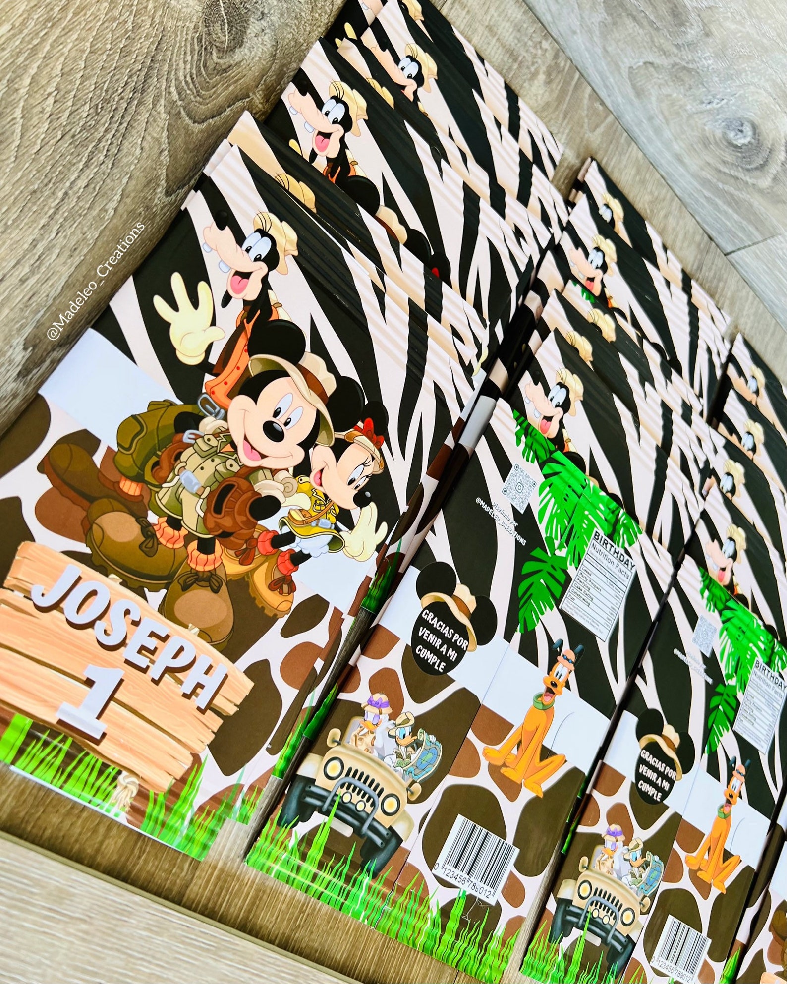 Mickey Mouse Box Inspired Mickey Mouse Treat Box Safari - Etsy