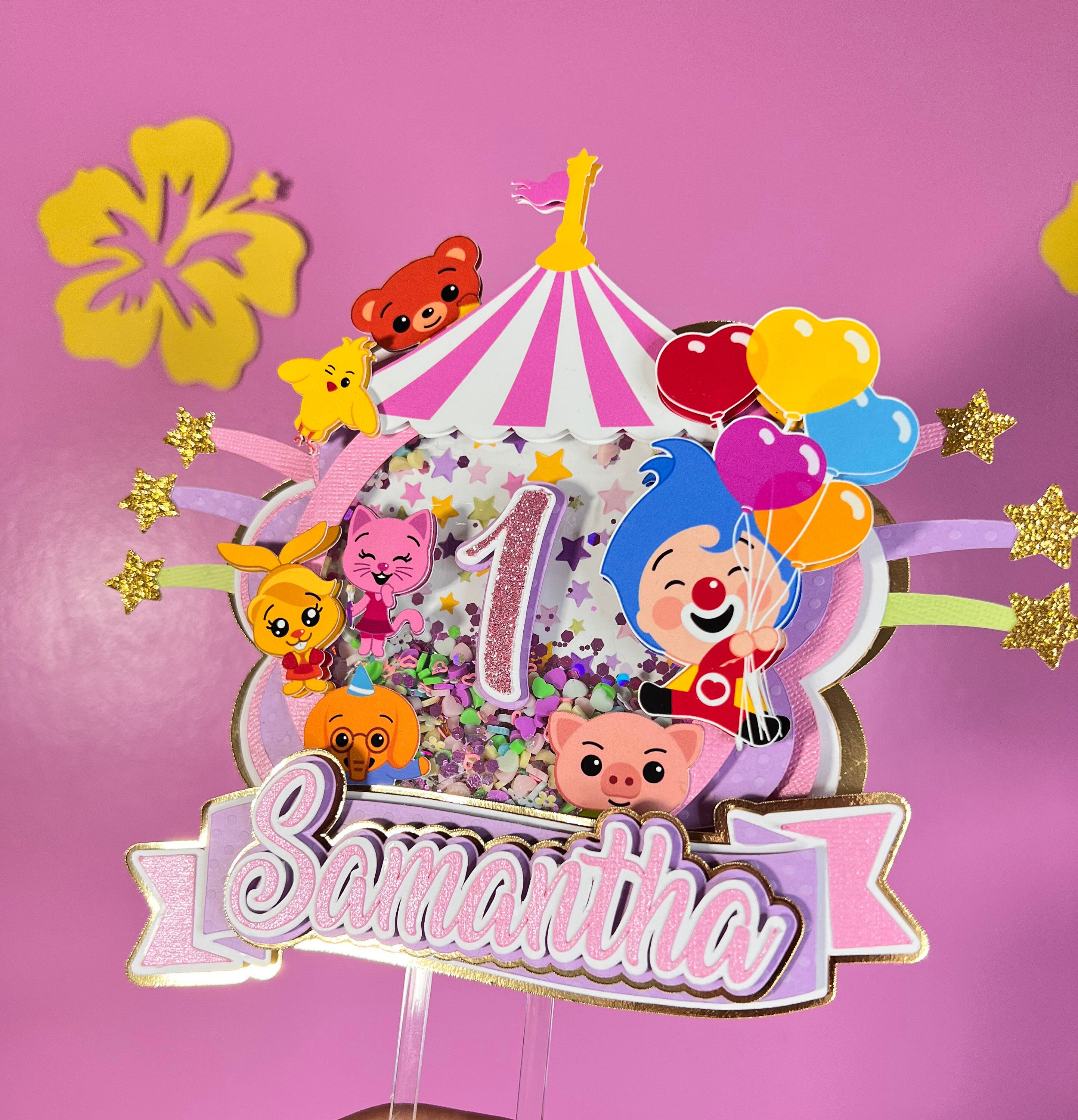 Plim plim cake topper shaker cake topper plim plim shaker - Etsy México