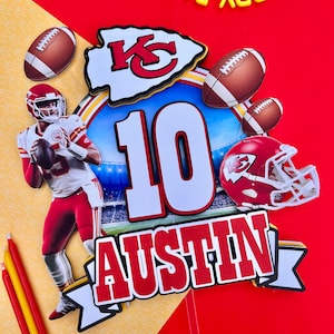 Kansas City Cake Topper, Patrick Mahomes Cake Topper, Football Cake ...