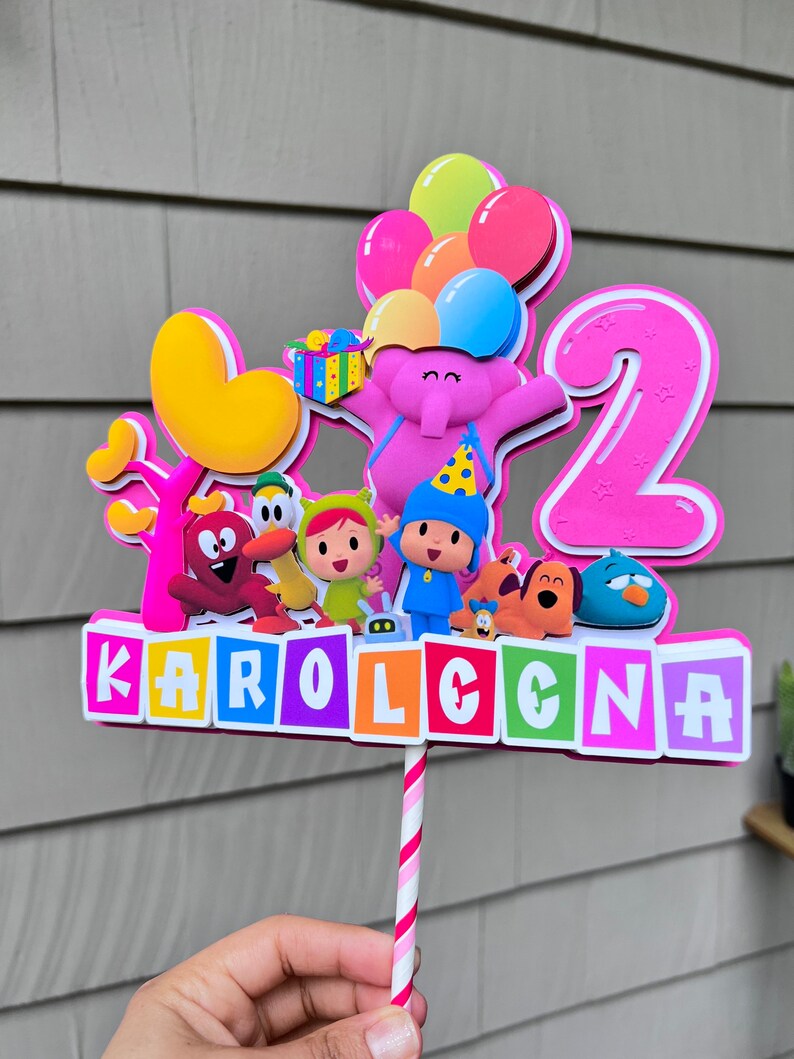 Inspired Pocoyo Cake Topper Pocoyo Custom Decor Pocky Party - Etsy