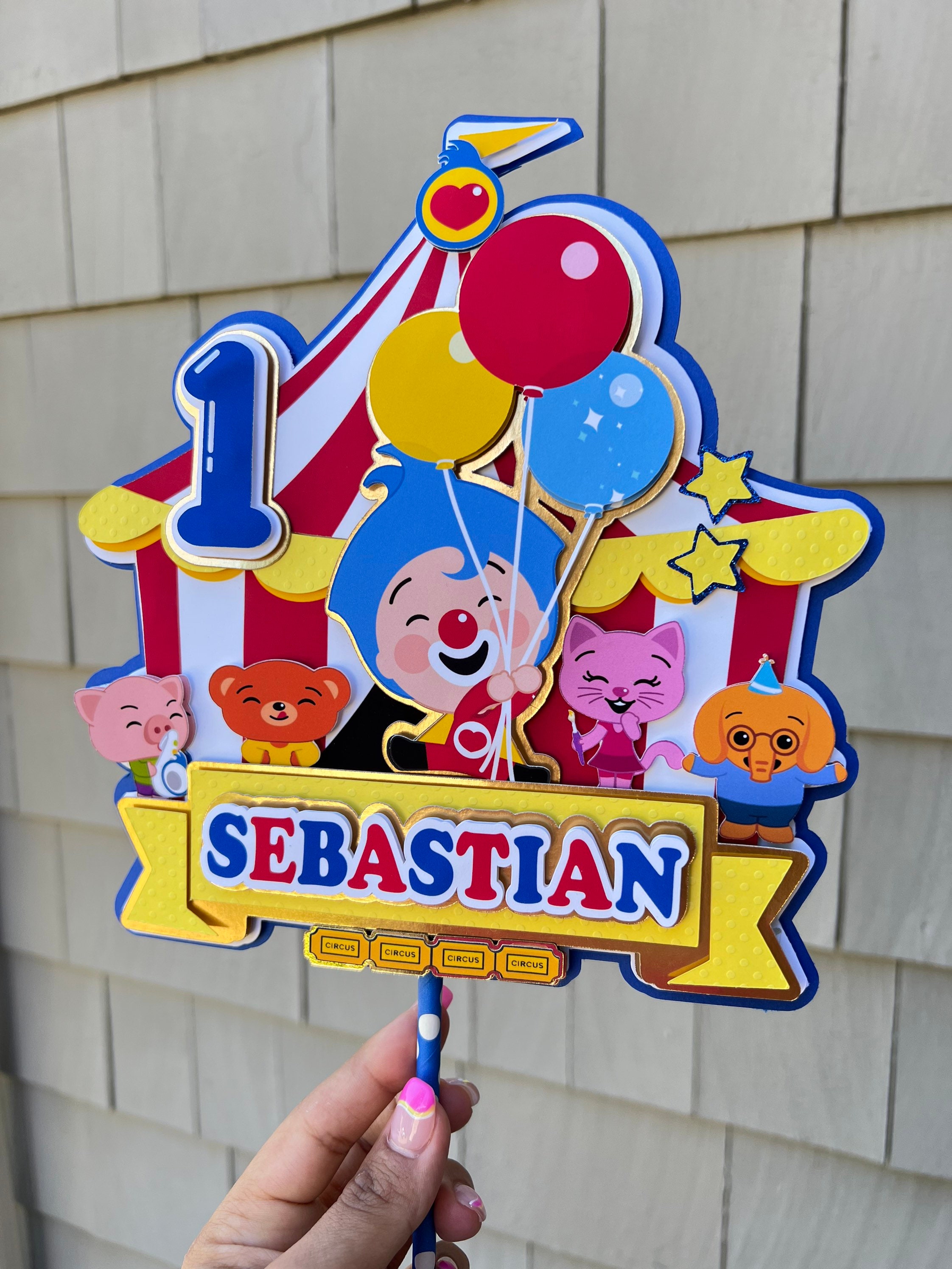 Cake topper plim plim inspirado plim plim cake topper - Etsy España