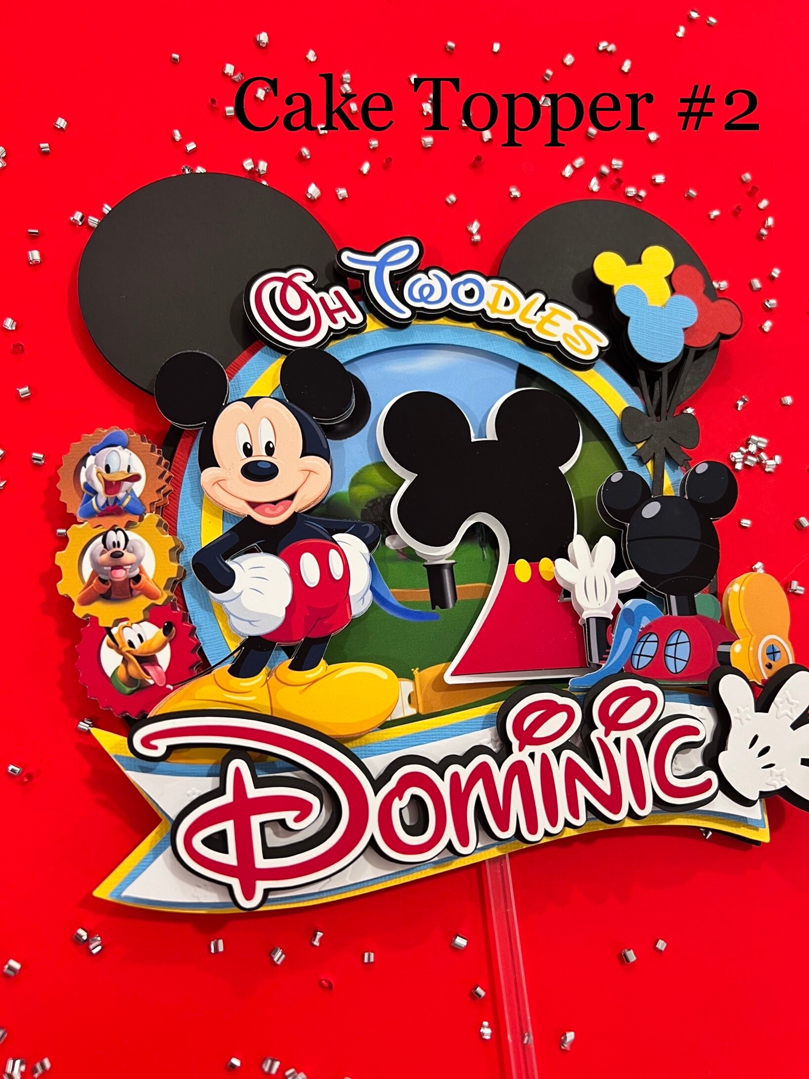 Mickey Mouse Club House Cake Topper, Cake Topper Club House, Mickey ...