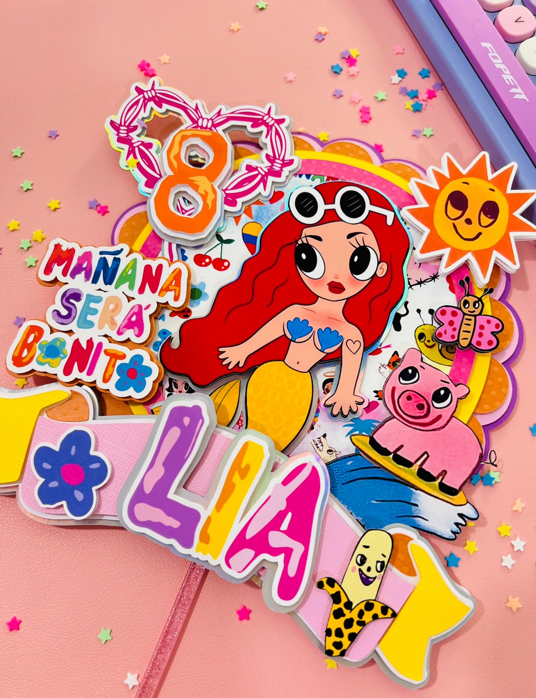 Karol G Cake Topper, Mañana Sera Bonito Cake Topper, Mañana Sera Bonito ...