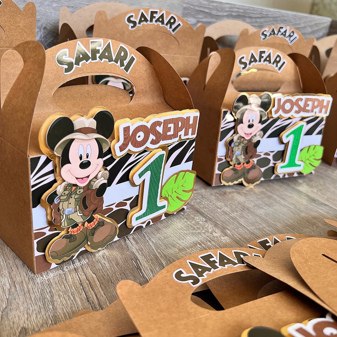 Mickey Mouse Box, Inspired Mickey Mouse Treat Box, Safari Goodie Boxes ...