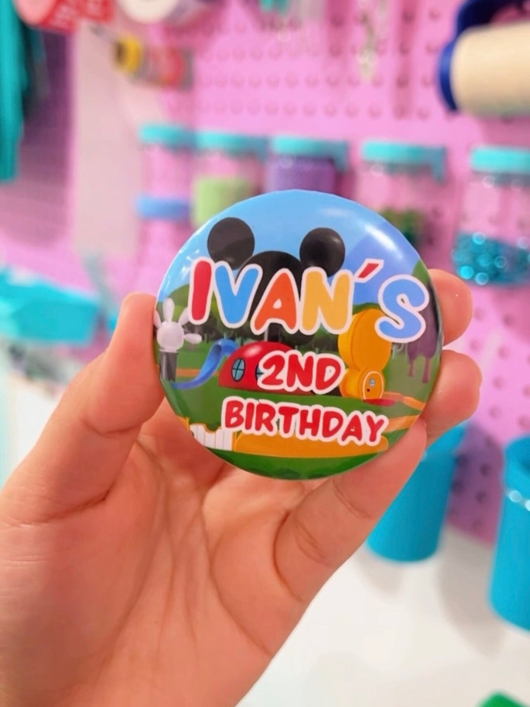 Birthday Buttons, Custom Birthday Pin, Birthday Pins, Birthday Badges ...