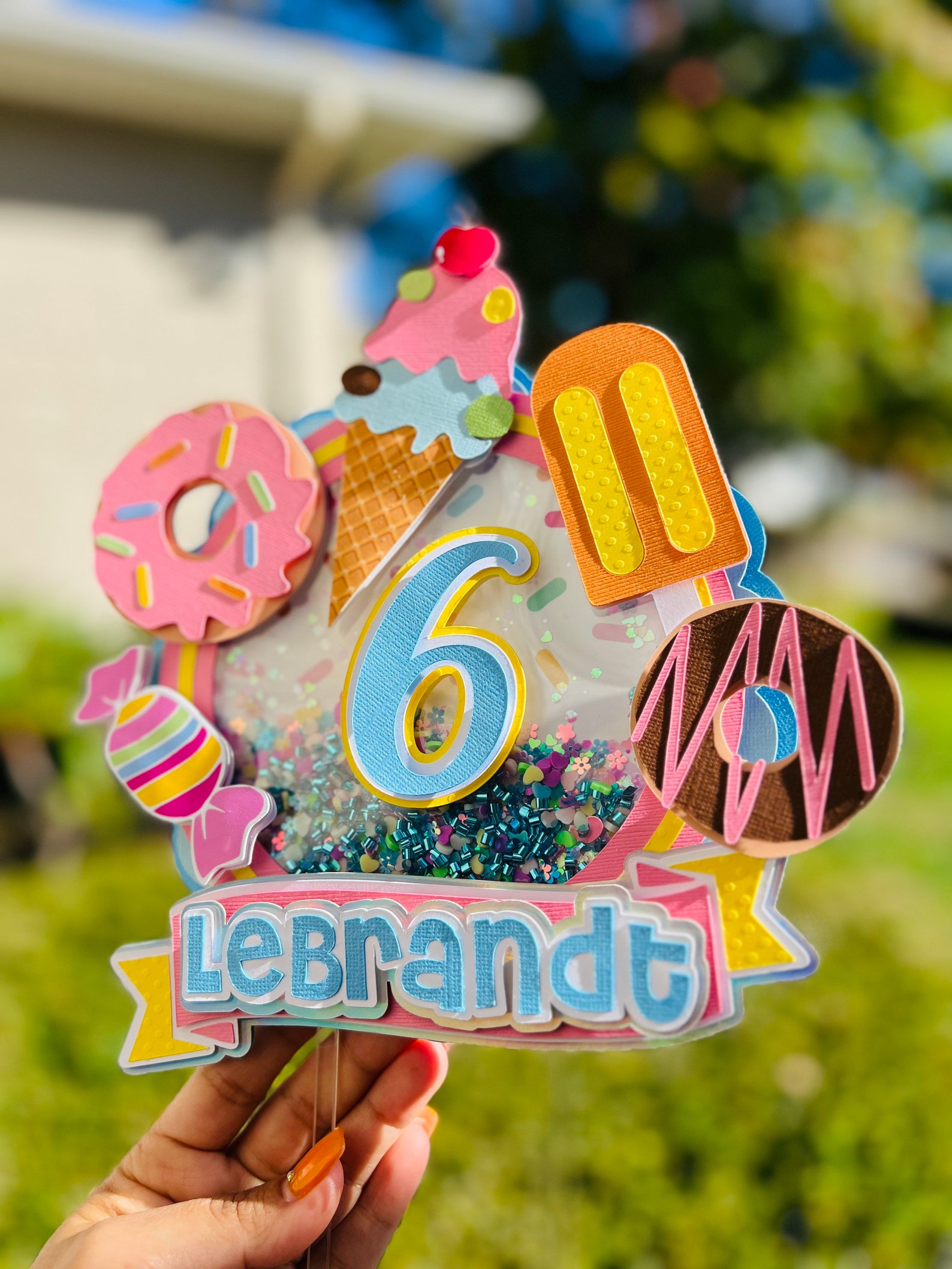 Candyland Cake Topper Candyland Shaker Cake Topper Candy - Etsy
