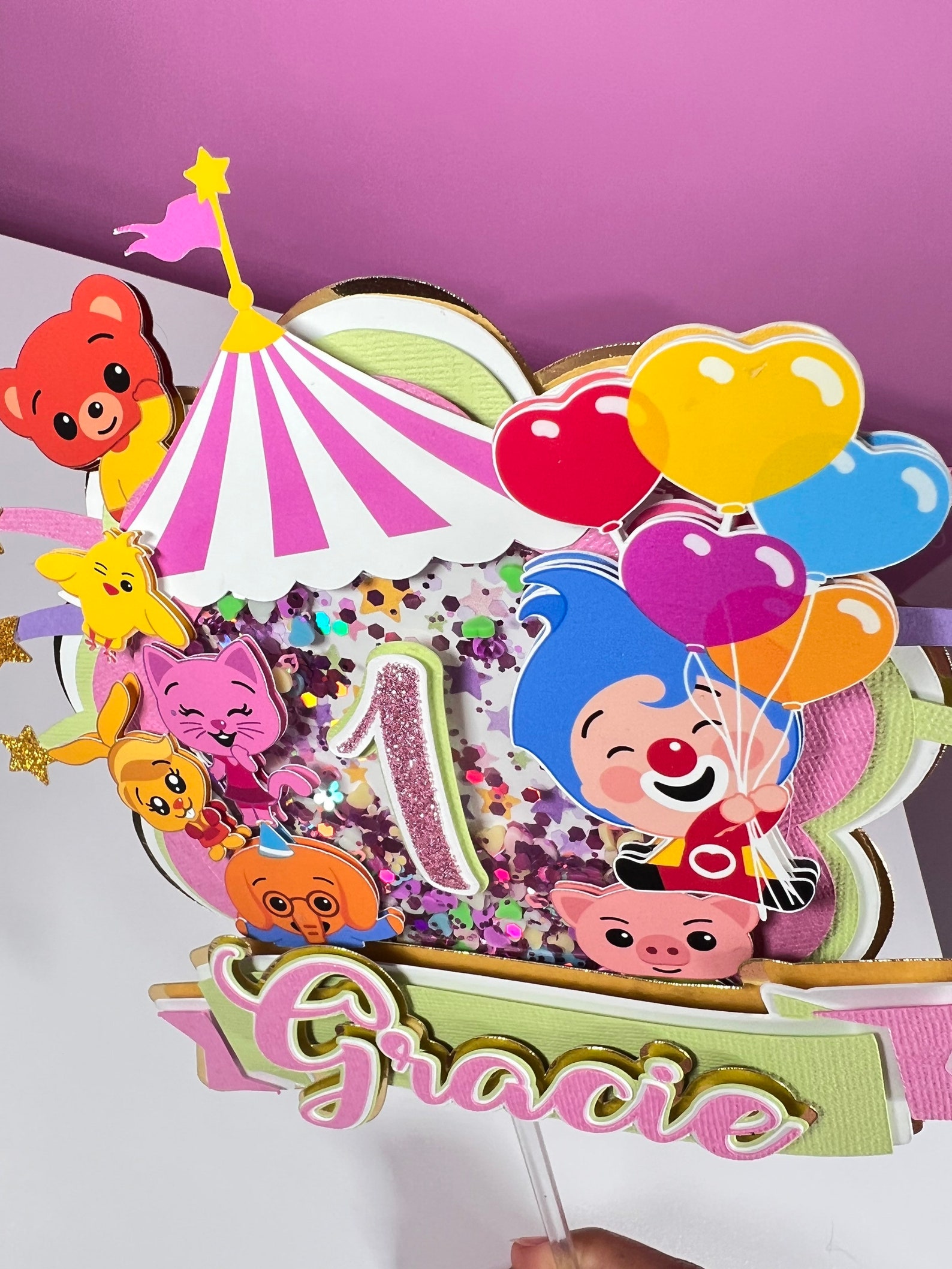 Plim Plim Cake Topper Shaker Cake Topper Plim Plim Shaker | Etsy