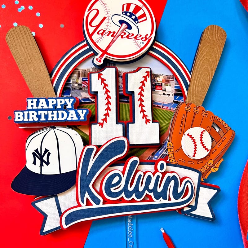 Baseball Cake Topper - Etsy