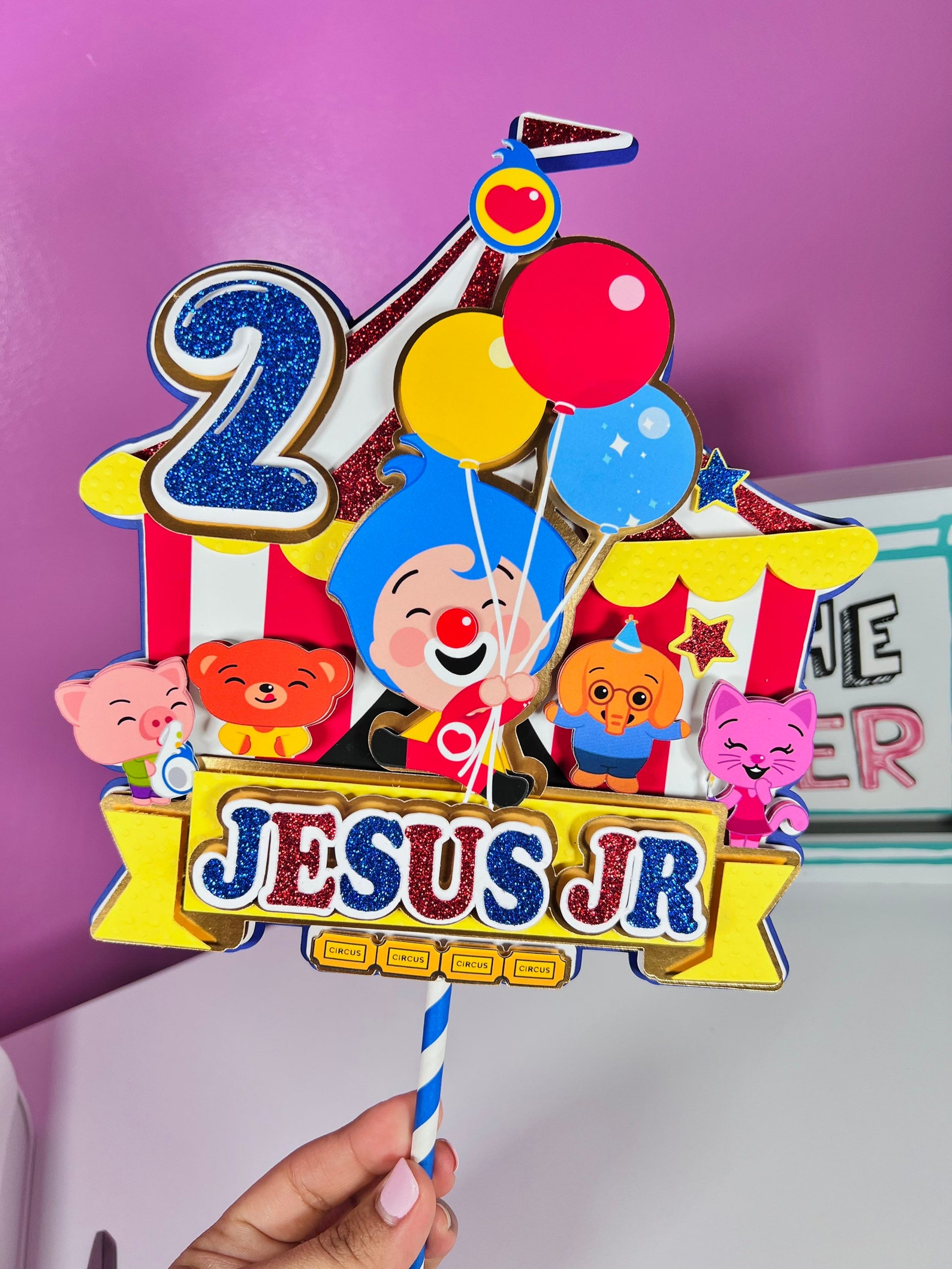 Cake Topper Plim Plim Inspired Plim Plim Cake Topper - Etsy