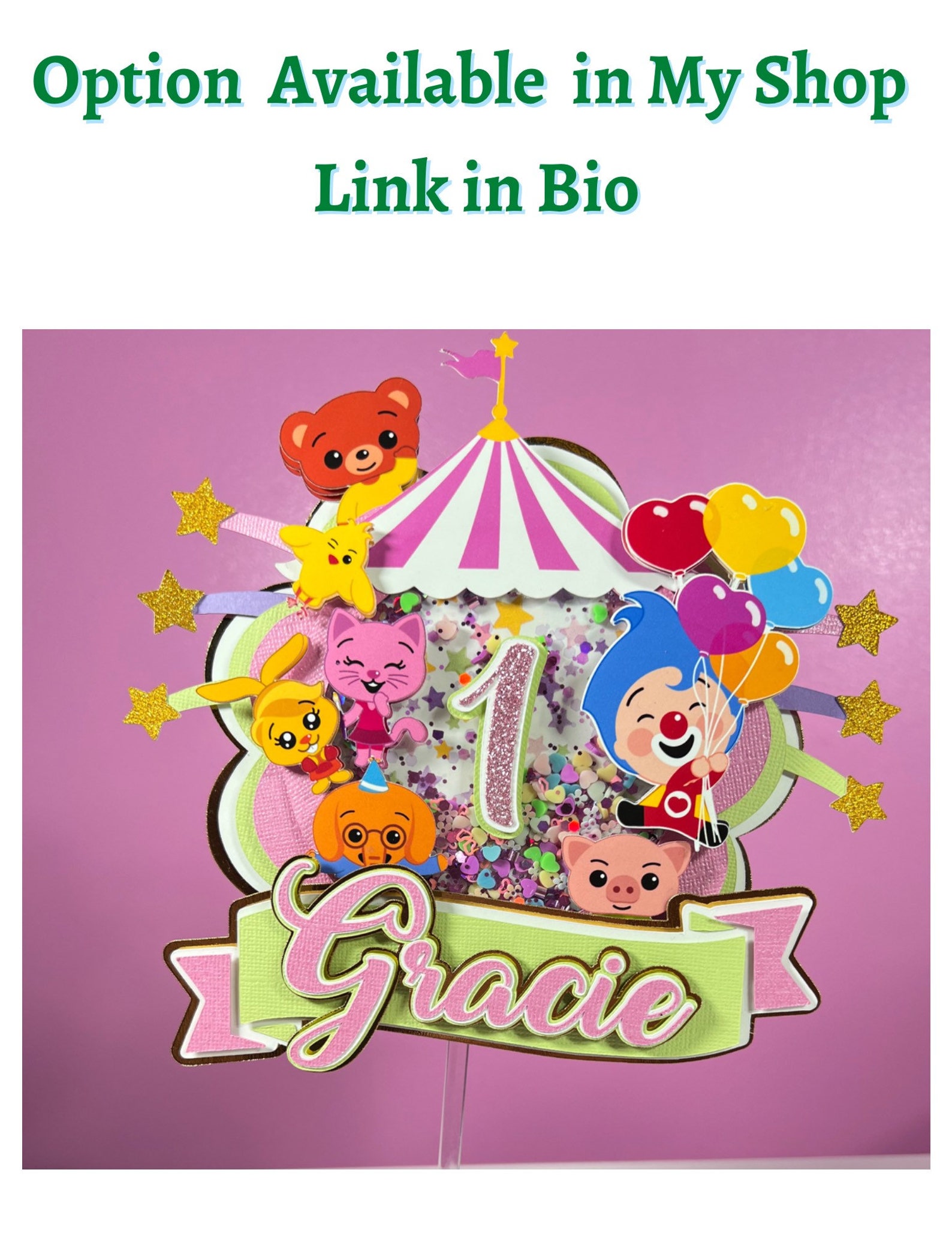 Cake Topper Plim Plim Inspired Plim Plim Cake Topper - Etsy UK