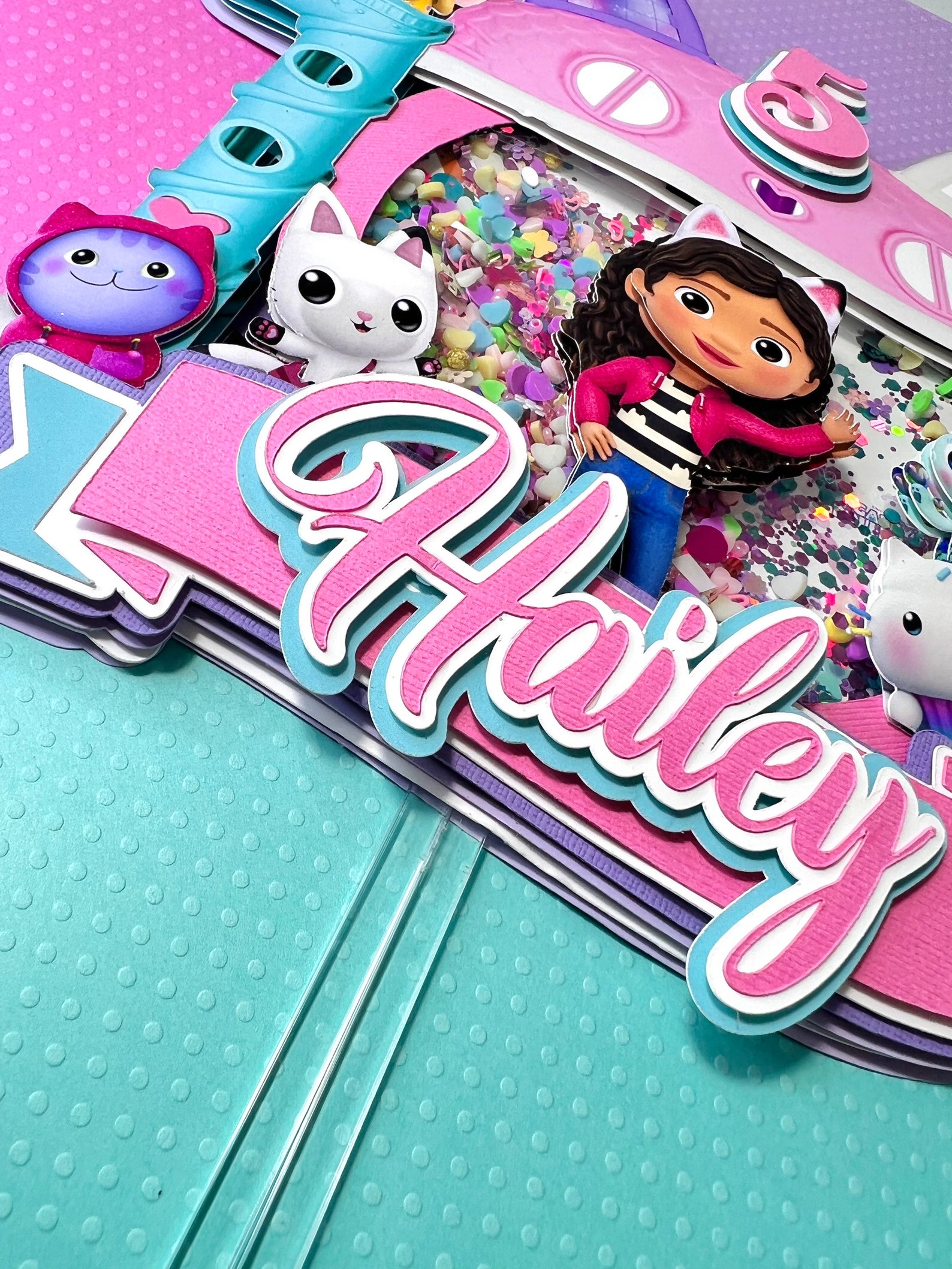 Gabby Doll House Cake Topper Inspired Gabby Doll House Party - Etsy