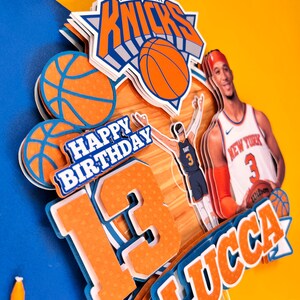 NY Knicks Cake Topper, Basketball Cake Topper, Knicks Cake Topper, NBA ...