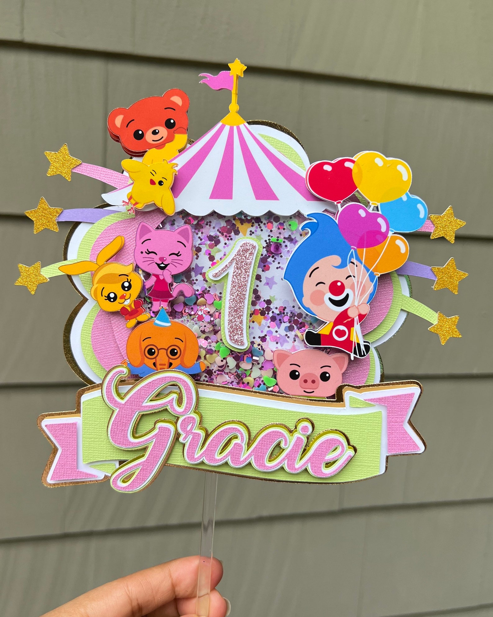 Plim Plim Cake Topper Shaker Cake Topper Plim Plim Shaker | Etsy