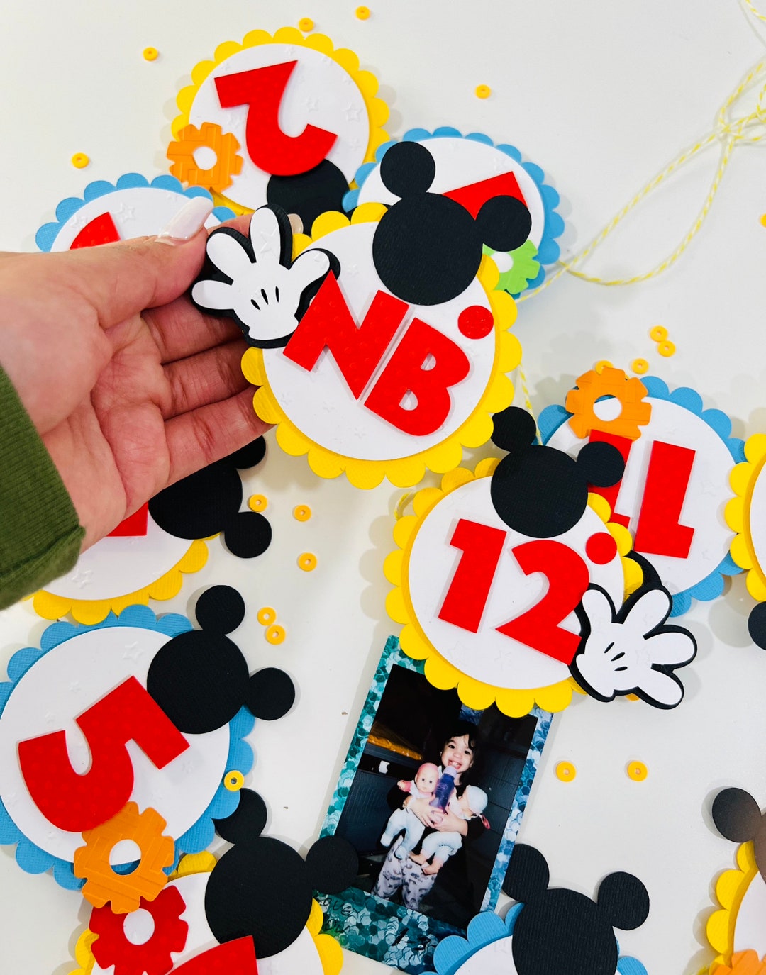 Milestone Photo Clip, First Year Photo Banner, Monthly Photo Banner ...