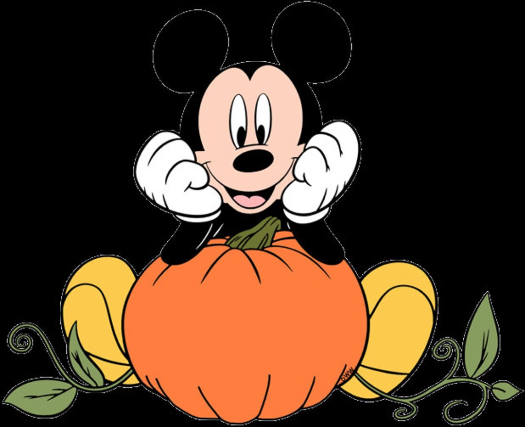 Mickey Mouse Fall Cake Topper Mickey Mouse Autumns Cake - Etsy