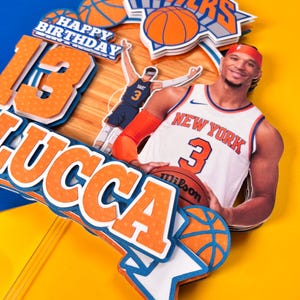 NY Knicks Cake Topper, Basketball Cake Topper, Knicks Cake Topper, NBA ...