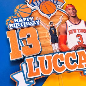 NY Knicks Cake Topper, Basketball Cake Topper, Knicks Cake Topper, NBA ...