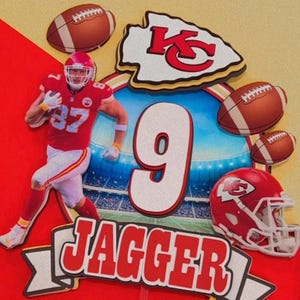 Kansas City Cake Topper, Patrick Mahomes Cake Topper, Football Cake ...