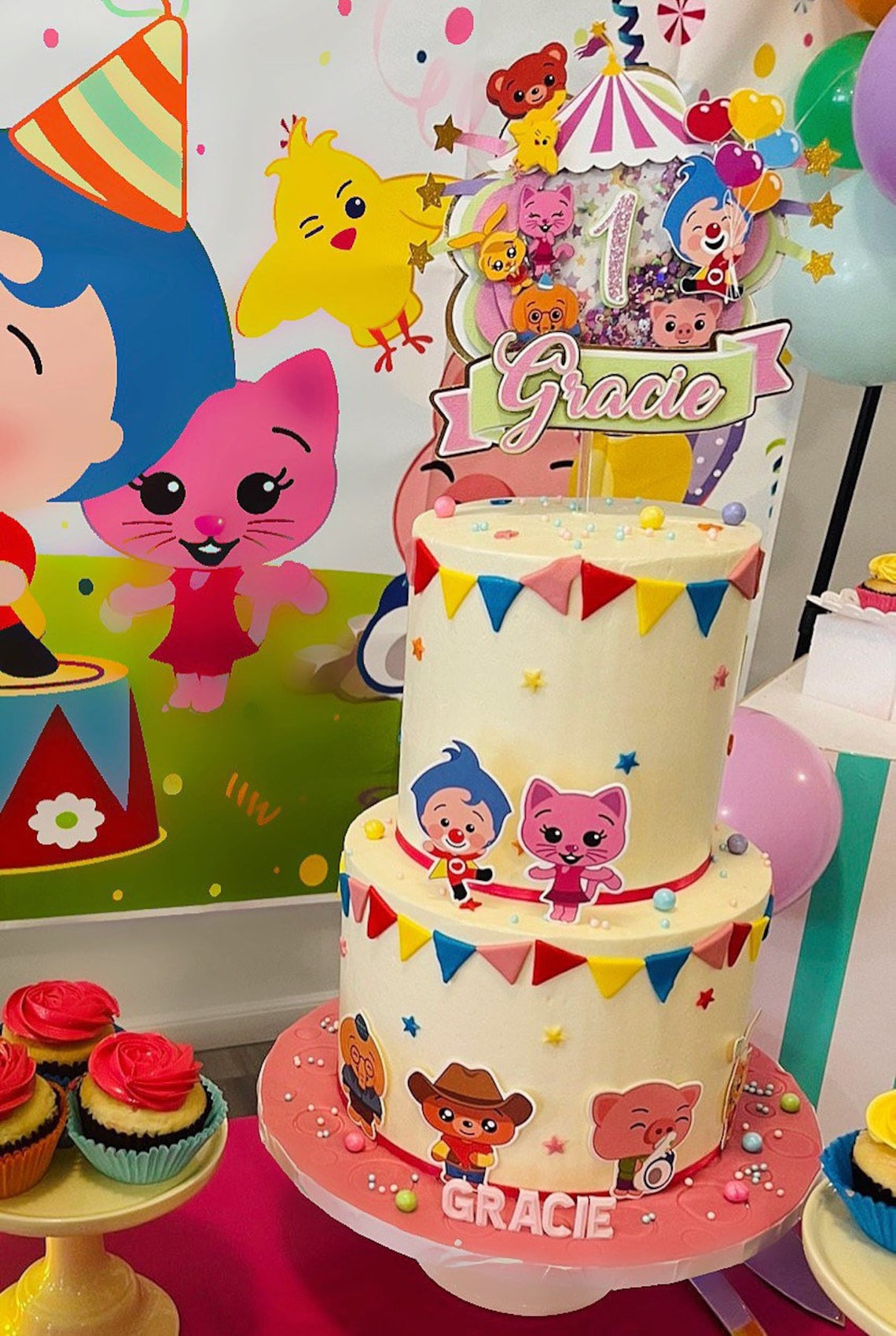 Plim Plim Cake Topper Shaker Cake Topper Plim Plim Shaker - Etsy Finland