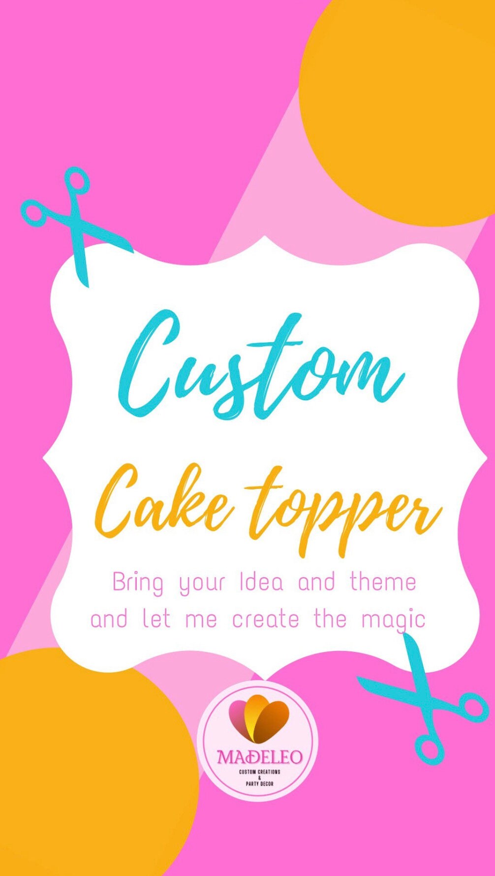 Custom Cake Topper Customized Cake Topper Personalized Cake - Etsy