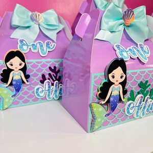 Mermaid Favor Boxes, Mermaid Treat Boxes, Mermaid Party, Under the Sea ...