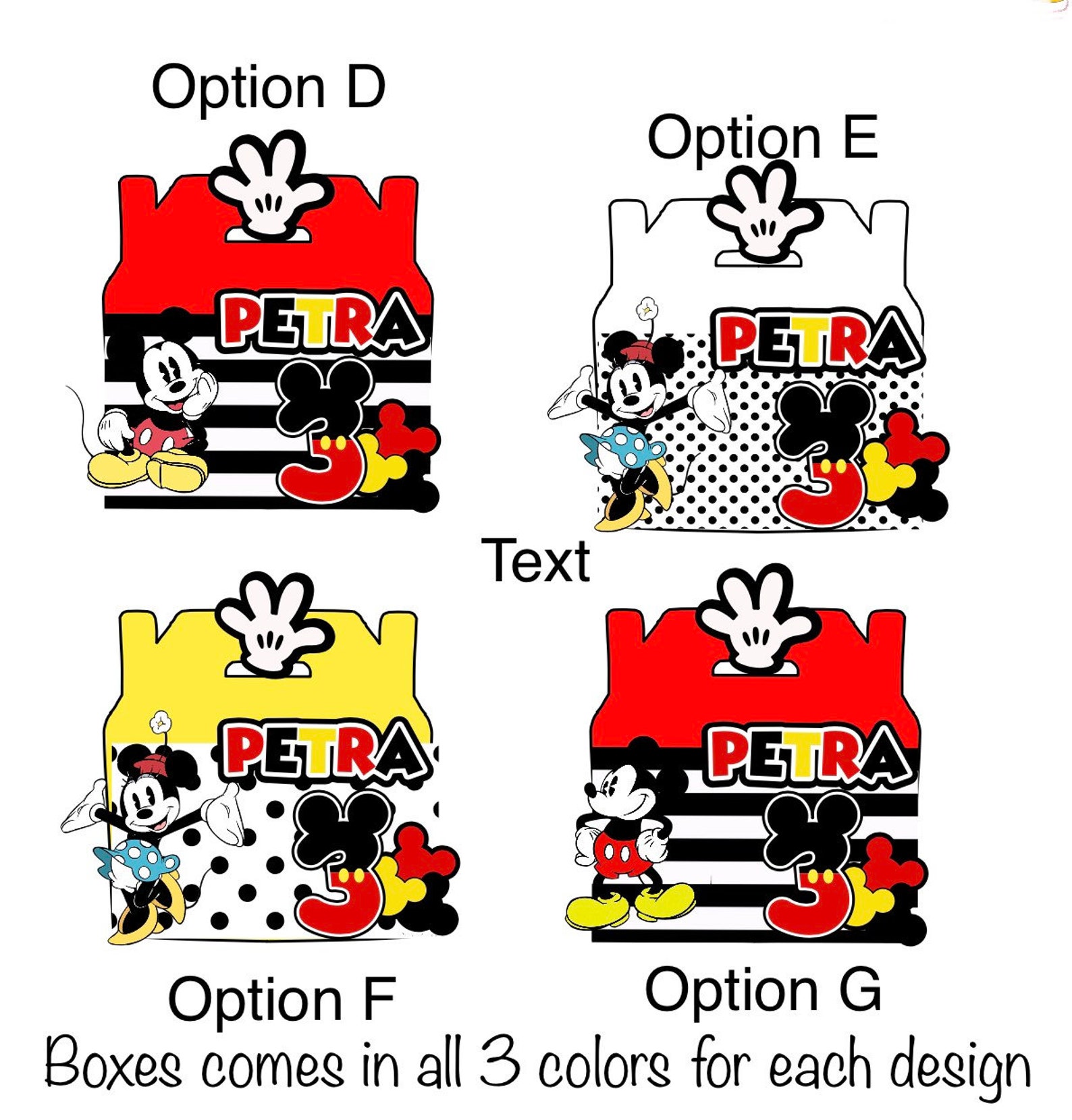 Minnie Mouse Boxes Inspired Minnie Mouse Vintage Party - Etsy