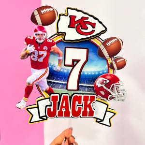 Kansas City Cake Topper, Patrick Mahomes Cake Topper, Football Cake ...