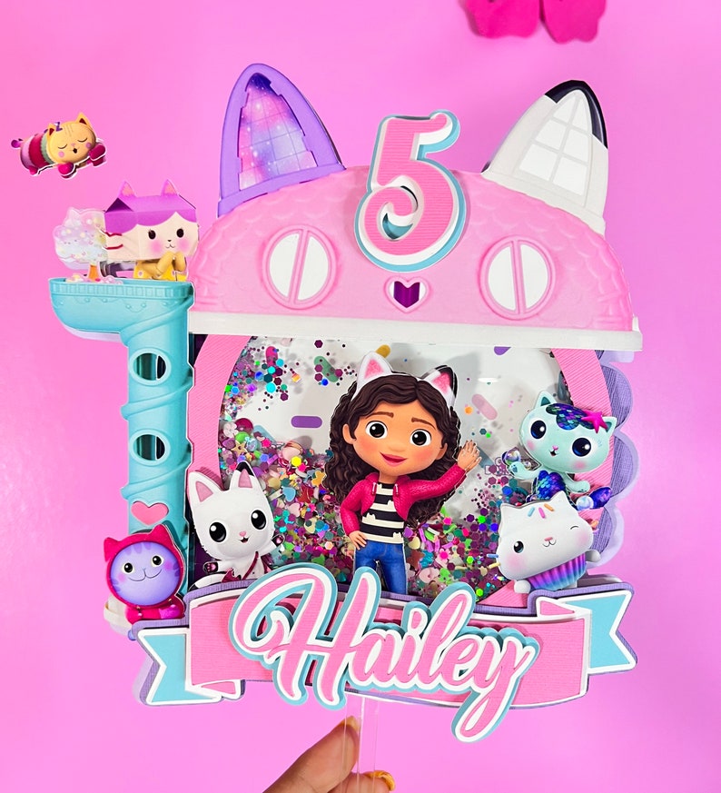Gabby Doll House Cake Topper Inspired Gabby Doll House Party - Etsy