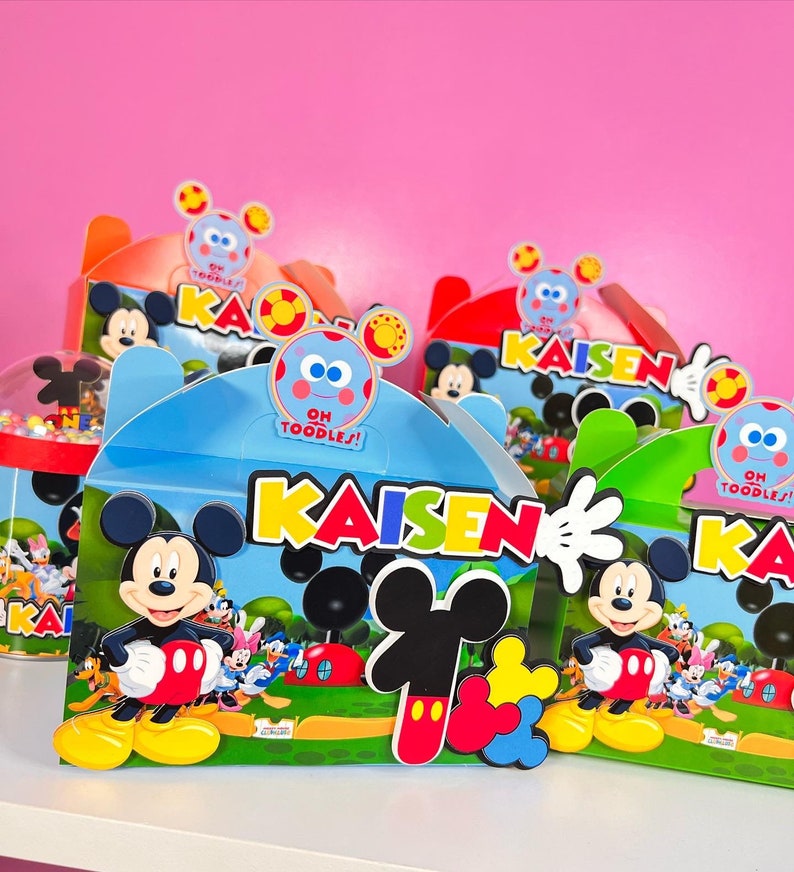 Inspired Mickey Mouse Clubhouse Boxes Mickey Mouse Treat Box - Etsy