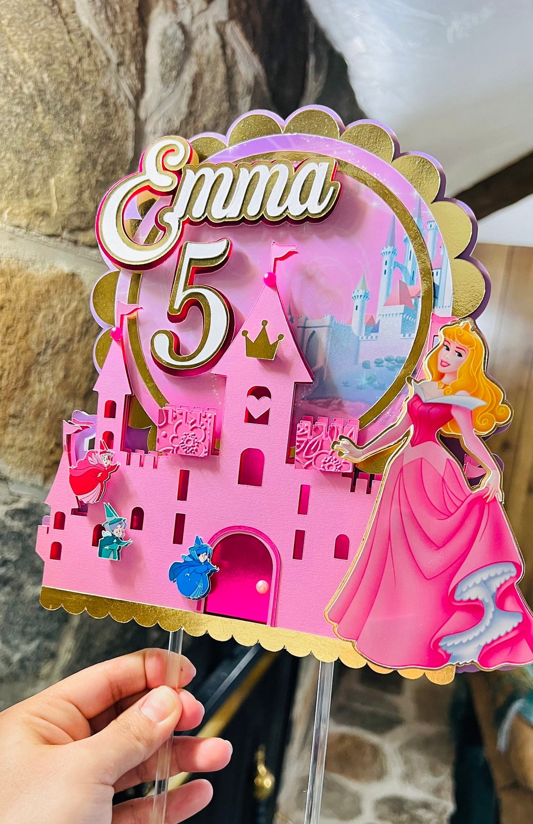 Aurora Caketopper, Sleepping Beauty Cake Topper, Bella Durmiente Cake ...