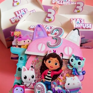 Gabby’s Dollhouse Favor Boxes, Gabby’s Boxes, Gabby Dollhouse Party ...