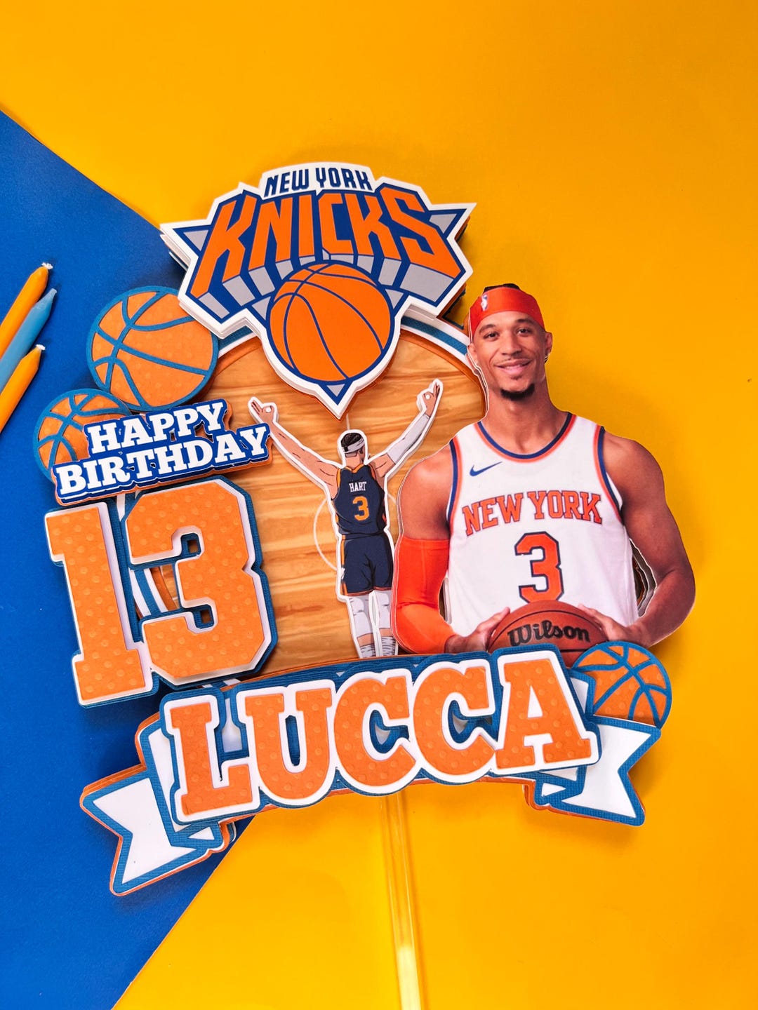 NY Knicks Cake Topper, Basketball Cake Topper, Knicks Cake Topper, NBA ...