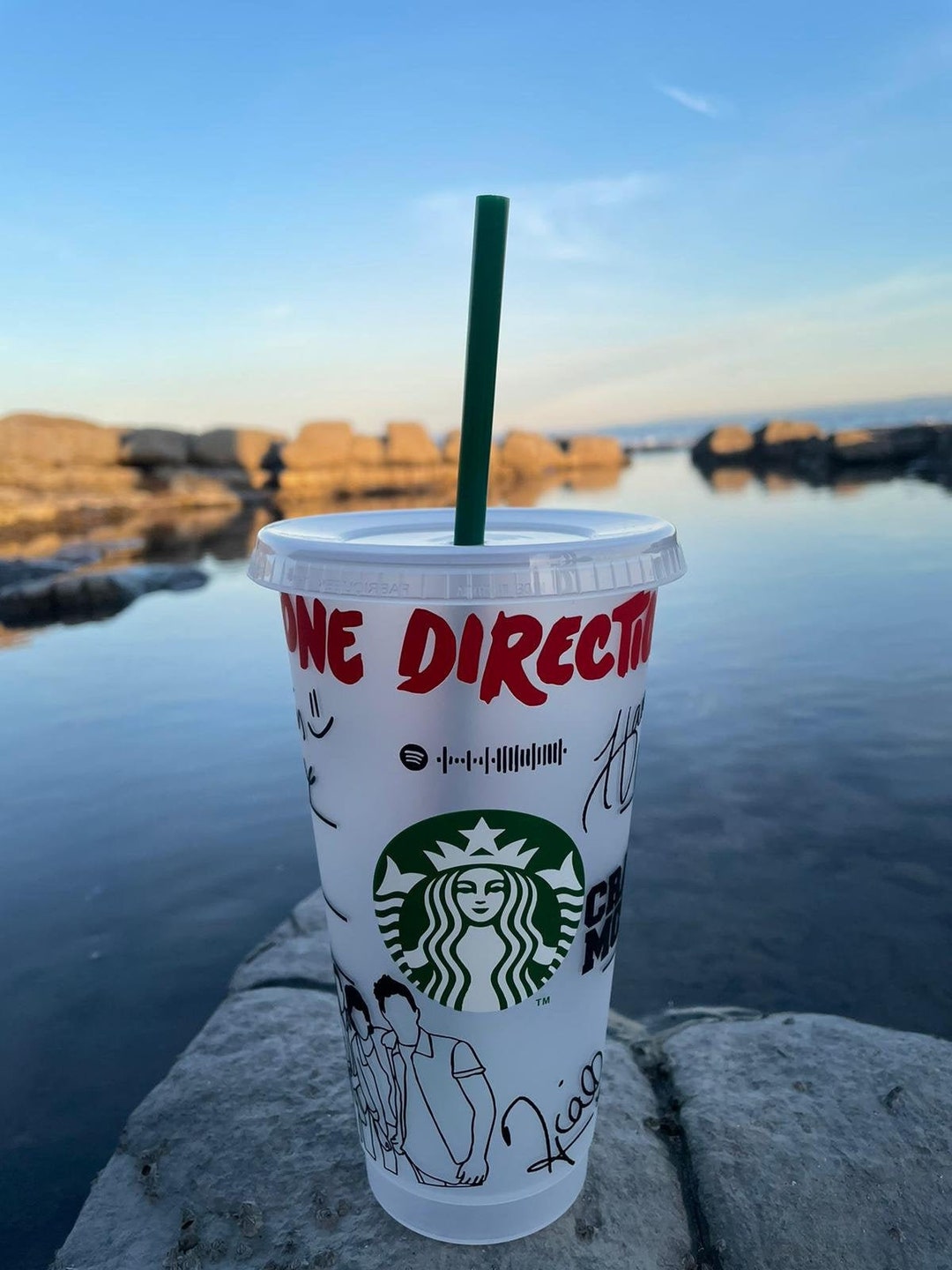 Interactive Spotify 1D One Direction Outline Themed Reusable - Etsy UK