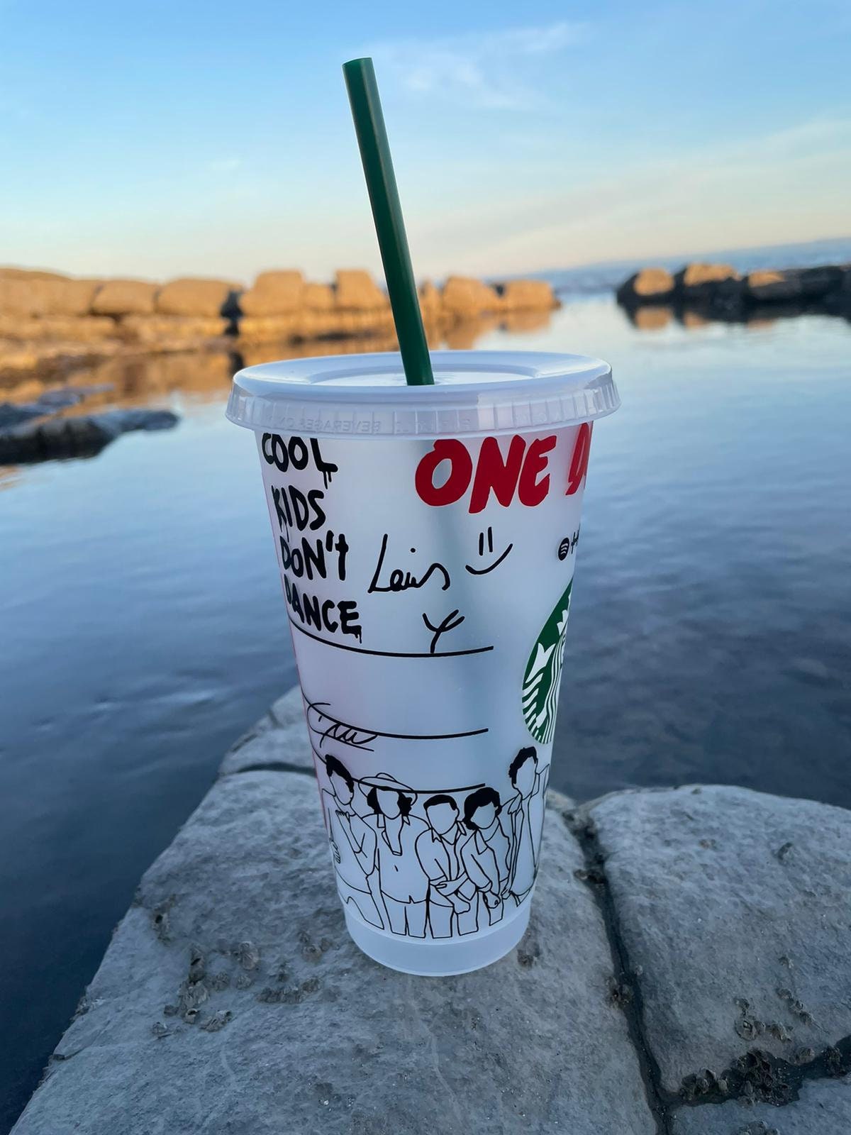 Interactive Spotify 1D One Direction Outline Themed Reusable | Etsy