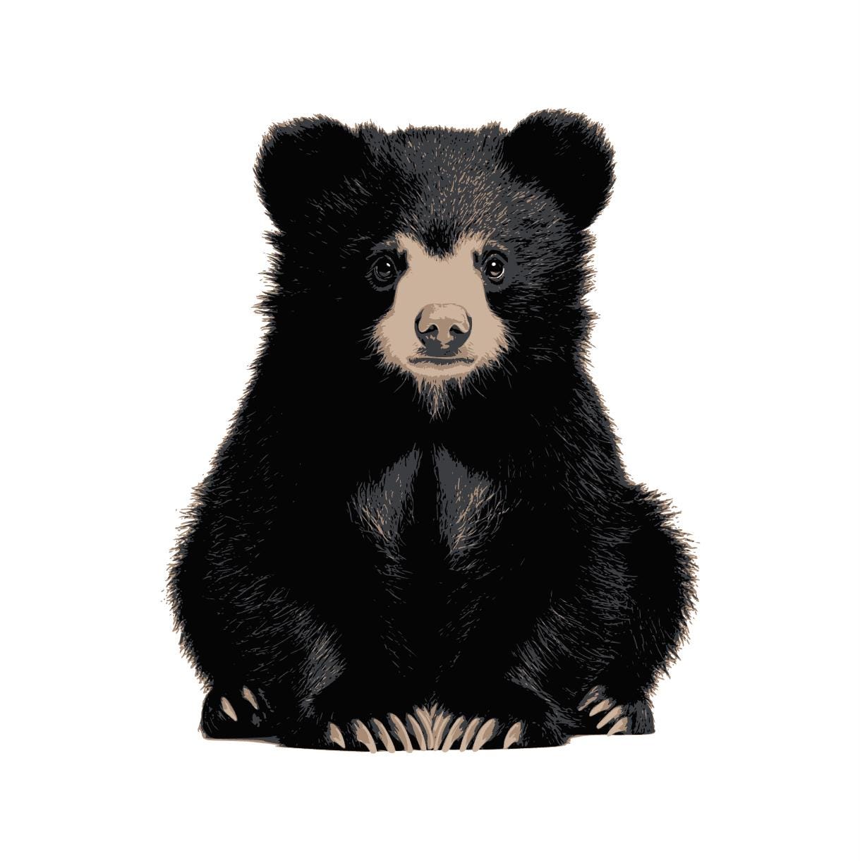 Sloth Bear Clipart, Animal, Koala, Brown Bear, Polar Bear Clipart, Sad ...