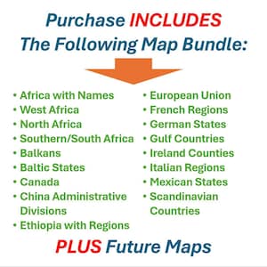 Editable Powerpoint Map of the Balkans – Including Albania, Bosnia and ...