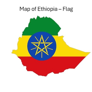 Editable Powerpoint Map of Ethiopia With Regions | Customizable ...