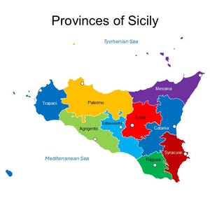 Editable Powerpoint Map of Italian Regions of Italy, Provinces of ...